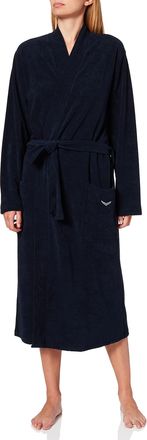 Trigema Damen 552100 Hausmantel, Blau (Blau 046), 52