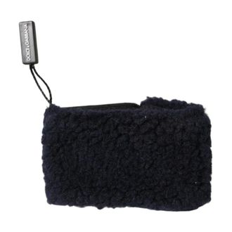 Dolce & Gabbana Wool Knitted Sweatbands Wristband - Homme - Sport - Noir - Taille: ONE Size