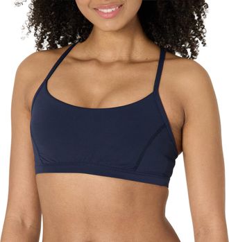 Amazon Essentials Damen Active FormFlex Buttery Soft Yoga-Sport-BH mit schmalen Trägern und Y-Rücken, für leichten Halt, Marineblau, XXL