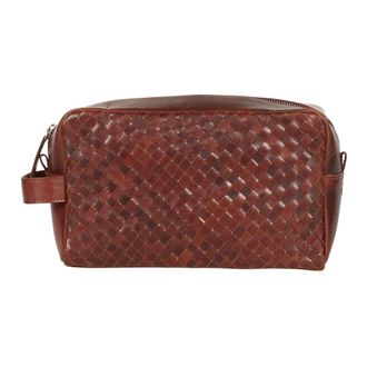 Howard London Braided Washbag John - Homme - Sacs - Brun - Taille: ONE Size
