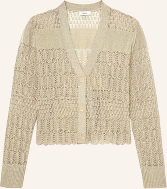 Reiss Reiss Strickjacke Suzanne Mit Glitzergarn beige