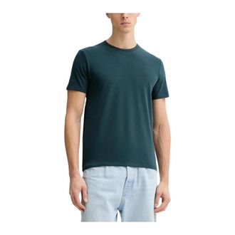 Calvin Klein Homme, Tops, Vert, Taille: XL T-shirt &agrave; Manches Courtes et Col Rond