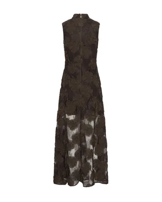 Rotate Womens Maxi Dress 3d Flower Mol&eacute; Lining: Viscose Evening Suits