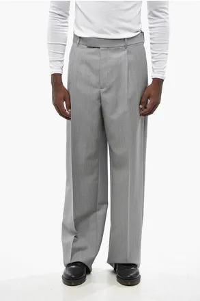 Dior Single-Pleated Wool Blend Pants Größe 48