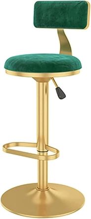 Generic Barhocker, drehbarer Barhocker mit H&ouml;henverstellung, weichem Sitz, Verstellbarer Tresenh&ouml;he/Gr&uuml;n/1/2 St&uuml;ck