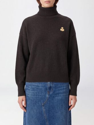 Isabel Marant Col roul&eacute; en m&eacute;lange de coton et laine avec logo contrastant