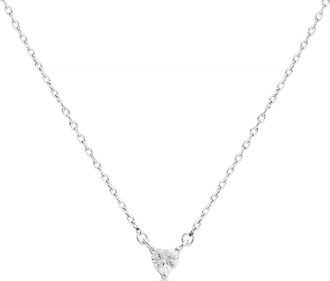 Luxenter eqoyi Halskette aus 925er Sterlingsilber und gl&auml;nzenden, rhodinierten Zirkonia