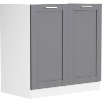 ebuy24 Mobilier de cuisine submerg&eacute; Colura H. 82 x L. 80 x P. 46 cm Blanc / Anthrazit