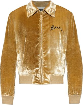 Amiri Jacke mit Logo-Stickerei - Gelb