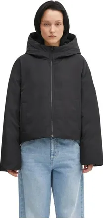 Maison Kitsun&eacute; Veste matelass&eacute;e &agrave; capuche - Femme - Vestes - Noir - Taille: 38 FR
