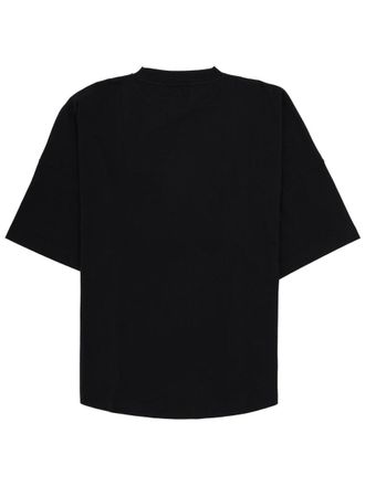 Palm Angels Logo-Embroidered Cotton T-Shirt - Black
