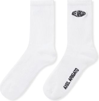 Axel Arigato unisex, Sous-vêtements, Blanc, Taille: S Distort Logo Socks