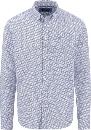 Fynch-Hatton Hemd aus Baumwolle mit Button-Down-Kragen und Allover-Print Summer Breeze/XXL