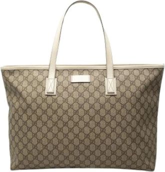 Gucci Pre-owned Canvas Tote Bag - - Pre-owned - Damen - Beige - ONE SIZE