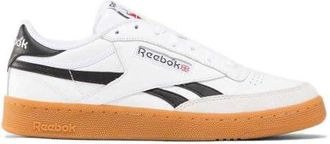 Reebok Club C Revenge Vintage Baskets pour Homme, Blanches, Noires, en Caoutchouc, Taille 41 UE, Caoutchouc Blanc et Noir, 41 EU