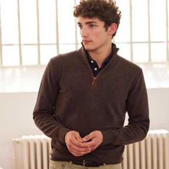 Bexley Keithy - Pull homme chocolat foncé