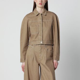 Jacquemus Beige Ovalo Cargo-Jacke