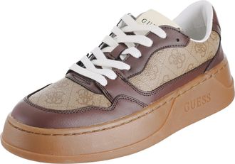 Guess Herren CIANO CARRYOVER Sneaker, Beige Brown, 45 EU