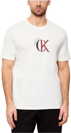 Calvin Klein Homme, Tops, Blanc, Taille: XL 30S Whsl T-Shirt