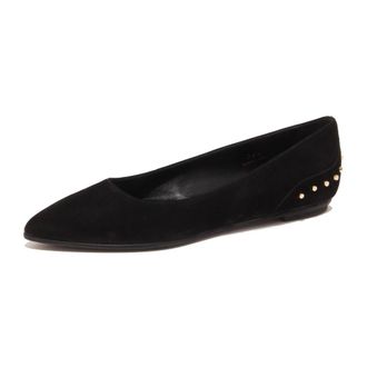 Tod's Wildleder Ballerina Schuh mit Nieten - - Shoes - Damen - Schwarzk - 35 EU
