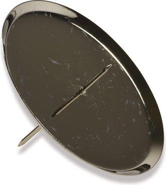 Riffelmacher & Weinberger Riffelmacher 10787 - Adventskerzen-Halter, 4 Stück im Beutel, Durchmesser 10 cm, aus Metall, Silber, Kerzen-Stecker, Adventskranz, Gesteck, Dekoration