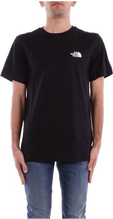 The North Face Schwarzes T-Shirt mit Logo vorne- Regular Fit - - Tops - Herren - Schwarzk - M
