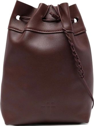 Forte_Forte Femme, Sacs, Brun, Taille: ONE Size Secchiello Piatto Piccolo Pelle