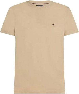 Tommy Hilfiger Homme, Tops, Beige, Taille: XL T-shirt Slim Fit Stretch