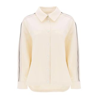 Palm Angels Track Shirt mit Seitenstreifen - - Blouses & Shirts - Damen - Wei&szlig; - S