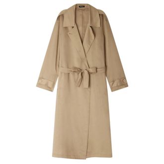 Mes Demoiselles... Leichter Kamelmantel mit G&uuml;rtel - - Coats - Damen - Beige - XS