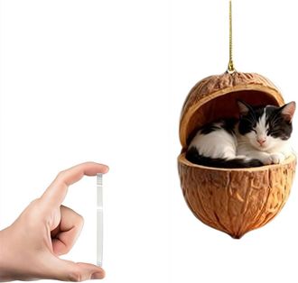 Generic Waldtier--Ornamente, gem&uuml;tlicher Wald, Weihnachtsschmuck, Tannenzapfen, Tierdekoration, Acryl, niedliche Waldfreunde,, Ornament, Weihnachtsdekoration,