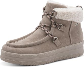 Tamaris Comfort Damen Stiefeletten Wasserabweisend Gef&uuml;ttert, Beige (Lt Grey/Rose), 41 EU