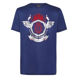 Billionaire Boys Club Homme, Tops, Bleu, Taille: XS T-shirt Col Rond MC Crest