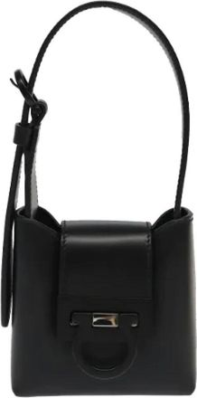 Ferragamo Pre-owned Cuir sacs-main - Femme - Pre-owned - Noir - Taille: ONE Size