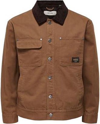 Only & Sons Jacket Onstimber OTW Veste en Coton, Rubber, x_l Hommes