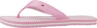 Tommy Hilfiger Femme, Chaussures, Rose, Taille: 40 EU Ithaca Stripe Summer Sandal