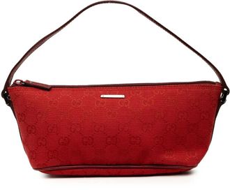 Gucci Hobo Bags - GG Canvas Boat - Gr. unisize - in Rot - f&uuml;r Damen