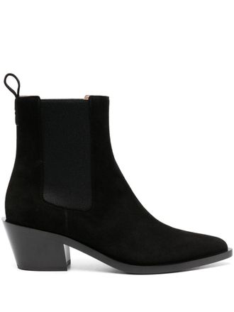 Gianvito Rossi Wylie Stiefel aus Wildleder 45mm - Schwarz