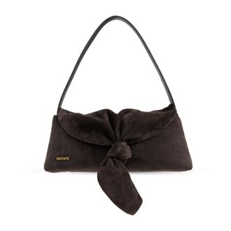 Rotate Rotate Birger Christensen, Femme, Sacs, Brun, Taille: ONE Size Suede Shoulder Bag