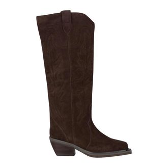 Alma En Pena Bestickter flacher Stiefel - - Shoes - Damen - Braun - 39 EU
