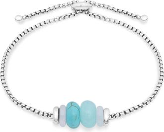 Tamaris Bracelet - Elegantes Armband aus poliertem Edelstahl - Silber - Erbskette verstellbar bis 21 cm - wasserfest & hautfreundlich
