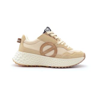 No Name Femme, Chaussures, Beige, Taille: 36 EU Baskets en Mesh et Daim