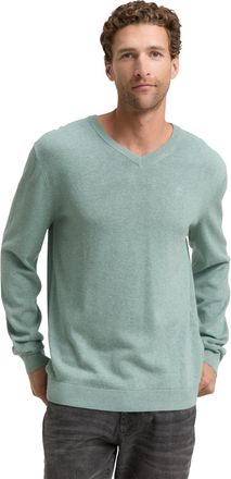 Tom Tailor Herren 1039811 Pullover, 28732 - Dark Smoke Green Melange, XL EU