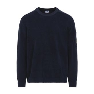 C.P. Company Crewneck Lens Pullover - - Knitwear - Herren - Blau - L