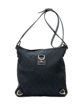 Gucci sac port&eacute; &eacute;paule Abbey &agrave; anneaux en D - Noir