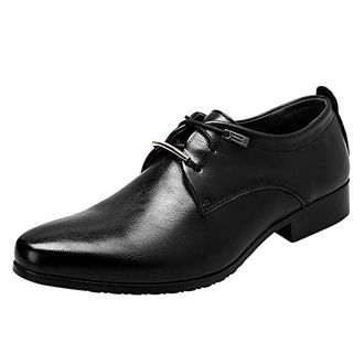 QUINTRA Chaussures &agrave; lacets respirantes et confortables pour le travail, les loisirs, les chaussures en cuir unies pour hommes chaussures pour hommes baskets 