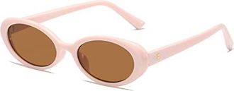 Generic Lunettes de soleil design 2025 à monture ovale pour hommes et femmes, lunettes de sport dextérieur (couleur : A, taille : moyenne), b, Taille unique