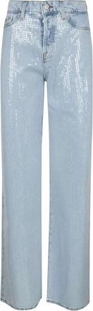 7 For All Mankind Femme, Jeans, Bleu, Taille: W26 Lotta Wide Jeans