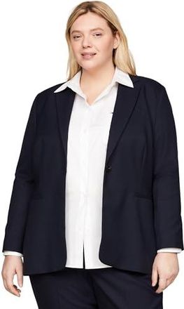 Tommy Hilfiger Blazer Femme Regular Élégant, Bleu (Desert Sky), 40