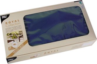 Papstar 100 Mitteldecken, Tissue ROYAL Collection 80x80cm dunkelblau
